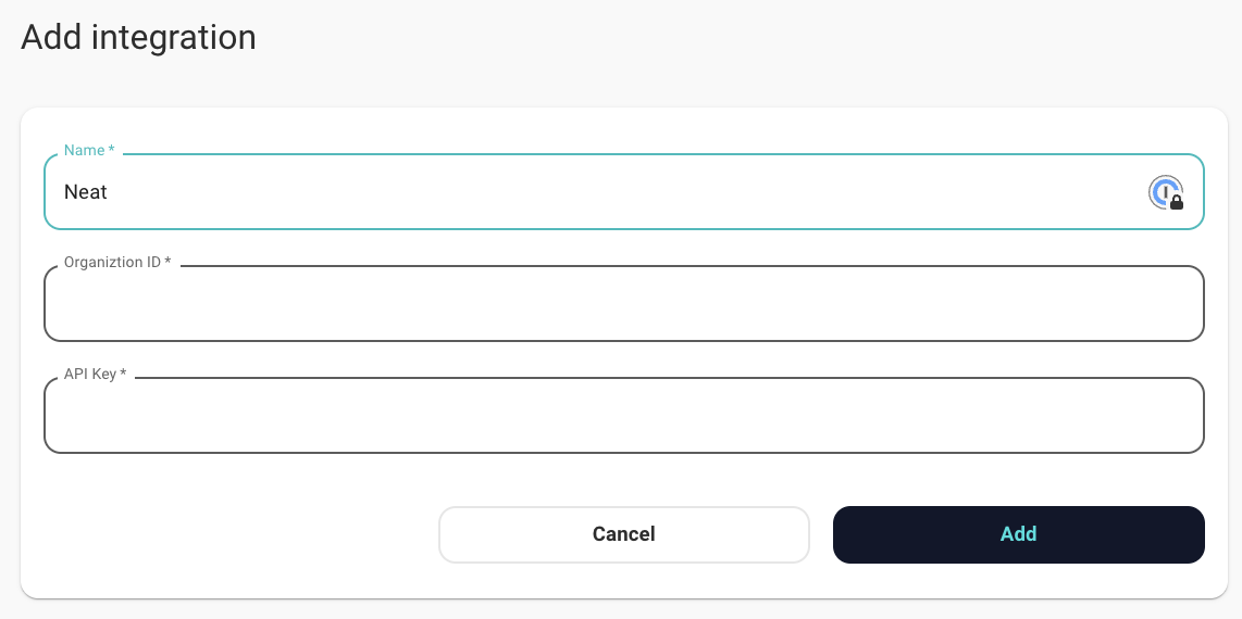 How to add Neat Pulse integration